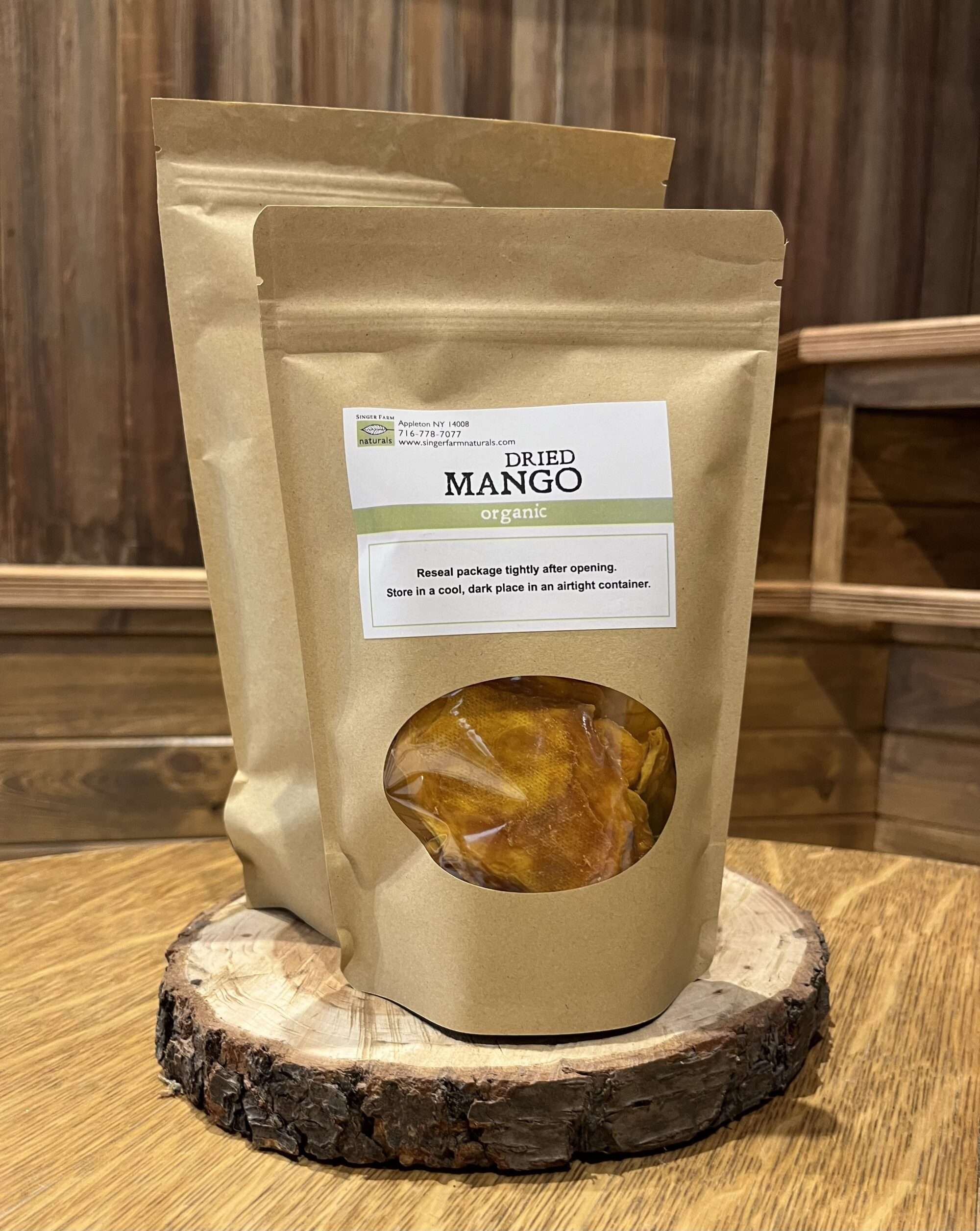 Organic Dried Mango - Singer Farm Naturals