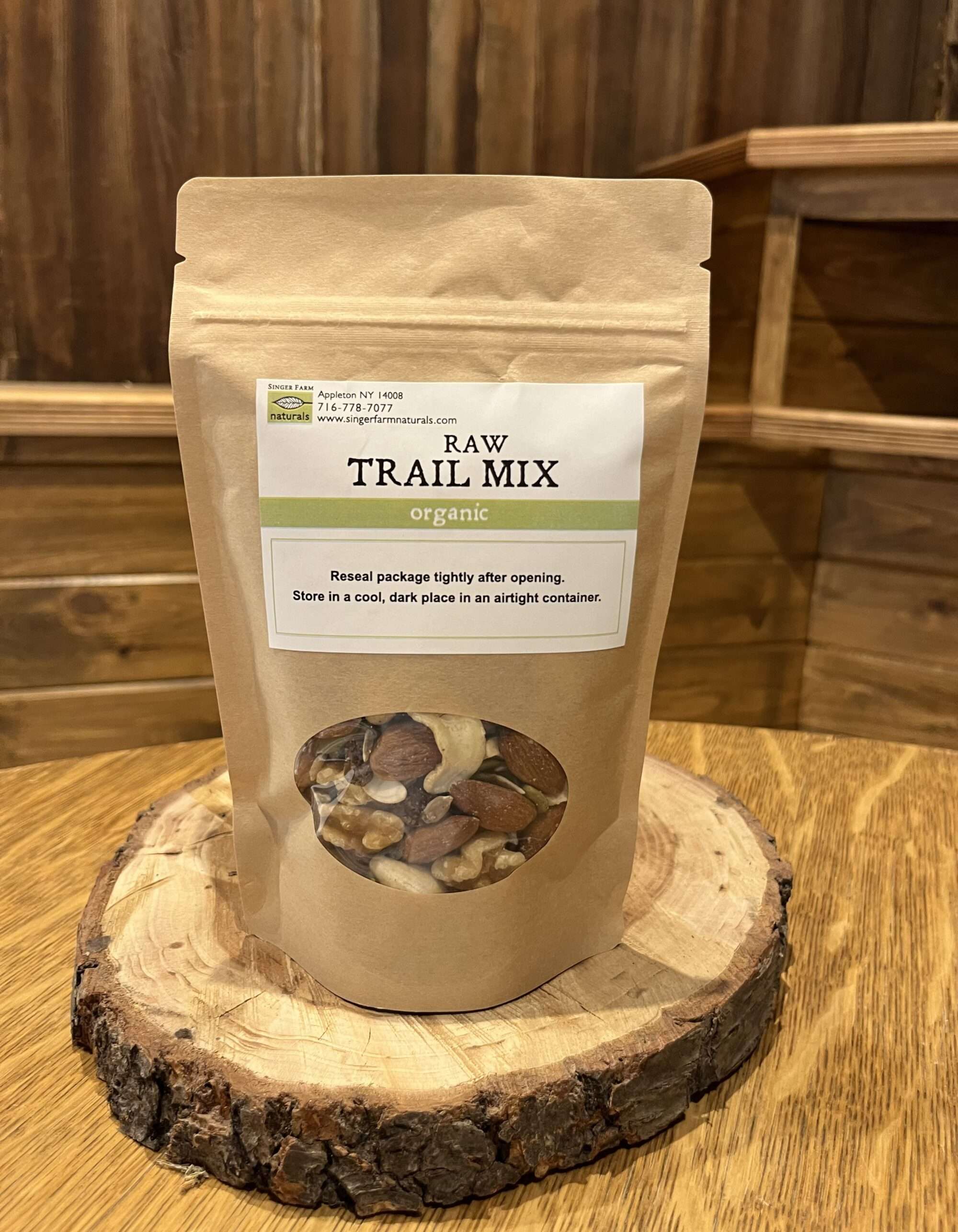 Organic Raw Trail Mix - Singer Farm Naturals